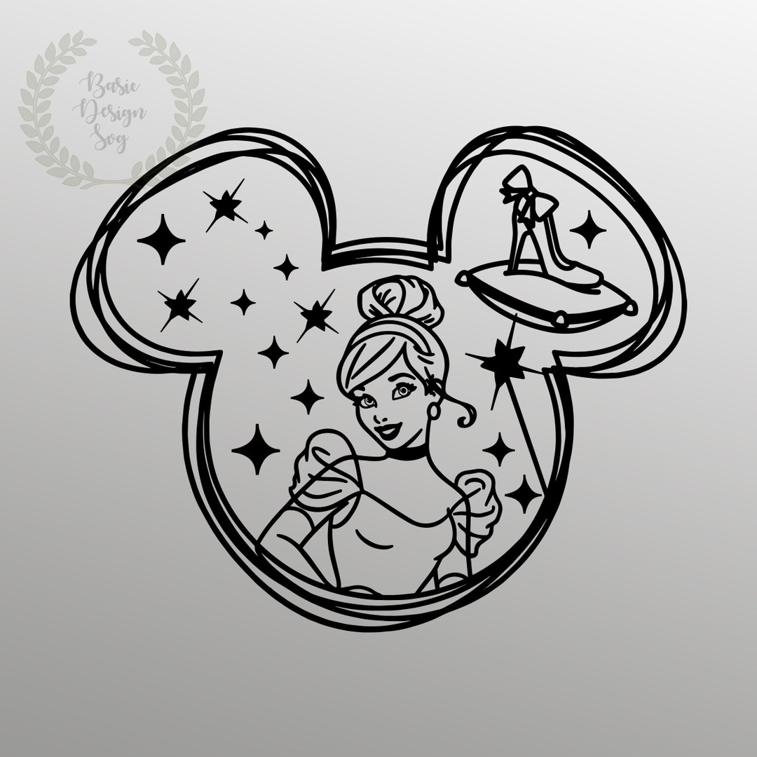 Princess Svg, Png, Princess Mouse Head Designs, Birthday Girl SVG, Cut ...