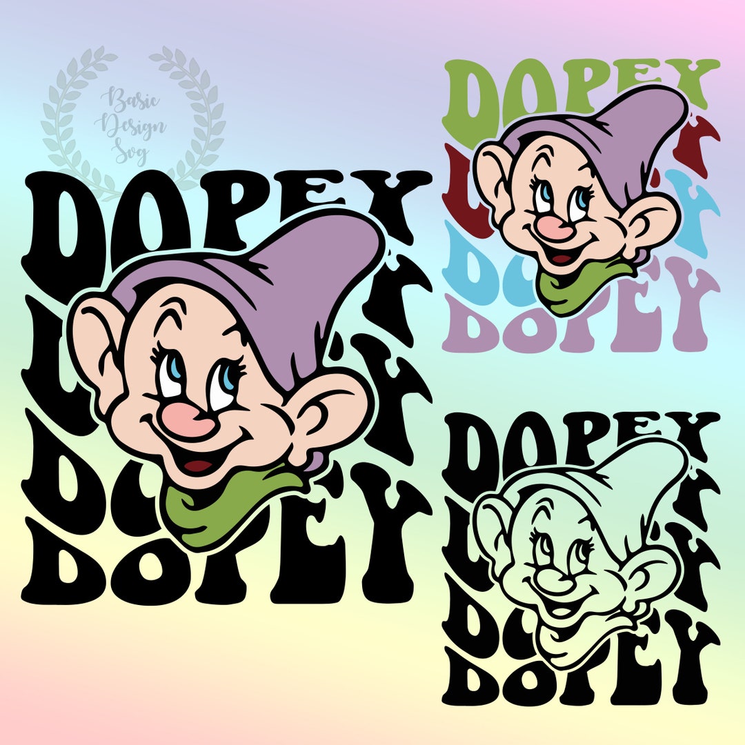 Wavy Dopey Svg Png Cricut, Retro Family Trip Svg Png, Cricut, Layered ...