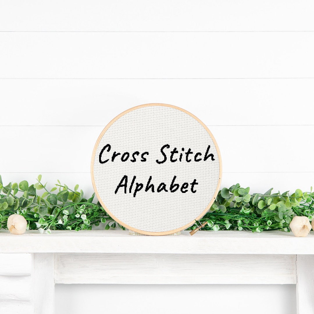 Caveat Font Alphabet Cross Stitch Pattern (PDF) - Etsy