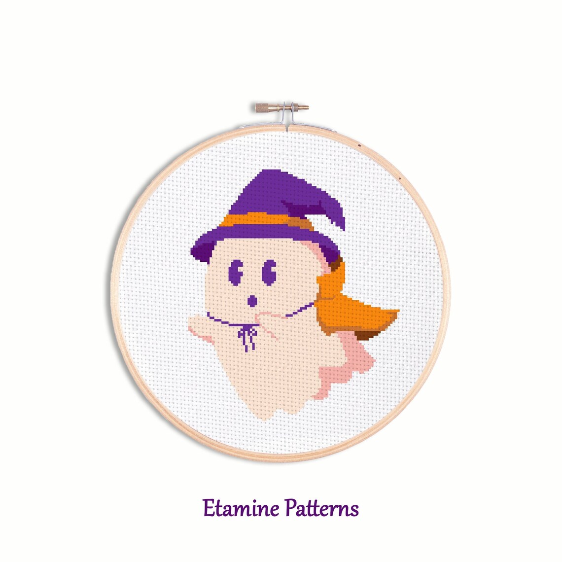 Halloween Ghost Cross Stitch Pattern Pdf Halloween Cross - Etsy