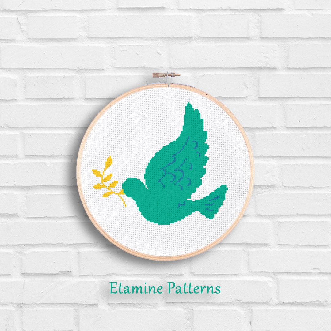 Peace Dove Cross Stitch Pattern Pdf, Happy Hanukkah Cross Stitch ...