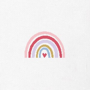 Rainbow Set Cross Stitch Pattern Pdf, Modern Cross Stitch Pattern Chart ...