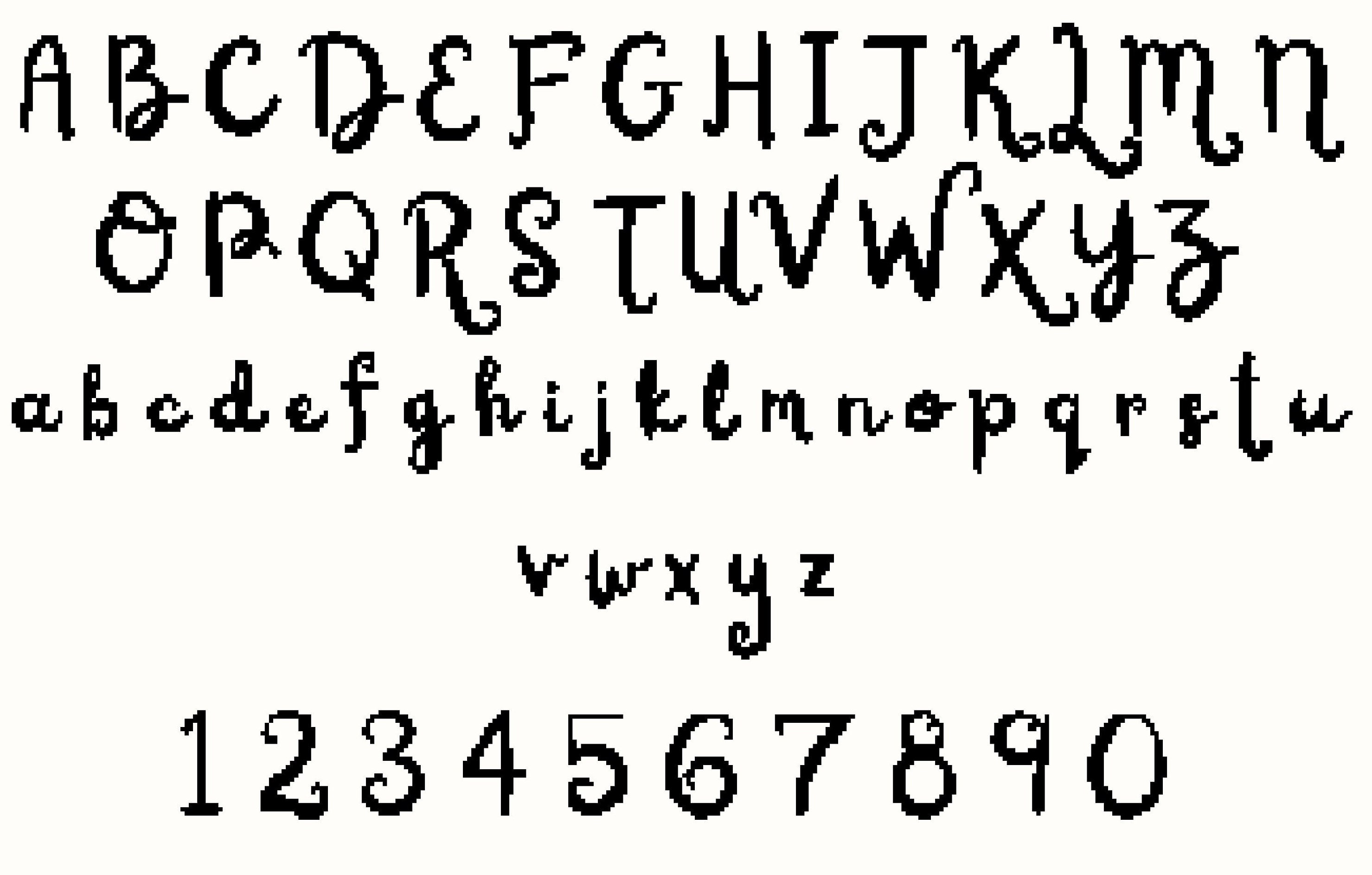 Railey Font Alphabet Cross Stitch Pattern, Cross Stitch Alphabet ...