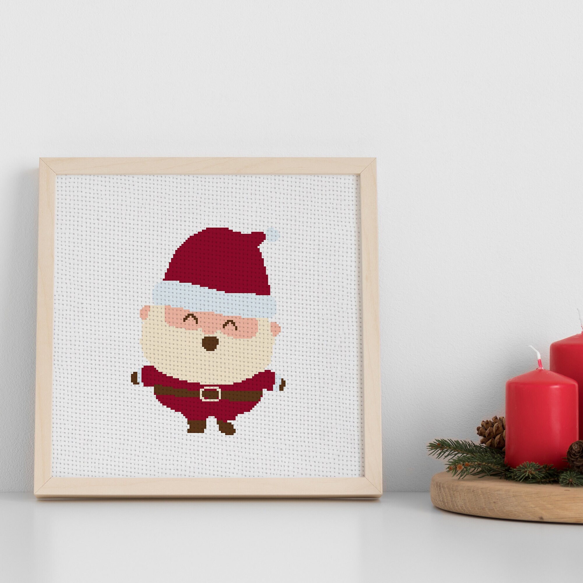 Santa Claus Cross Stitch Pattern Pdf Christmas Cross Stitch - Etsy