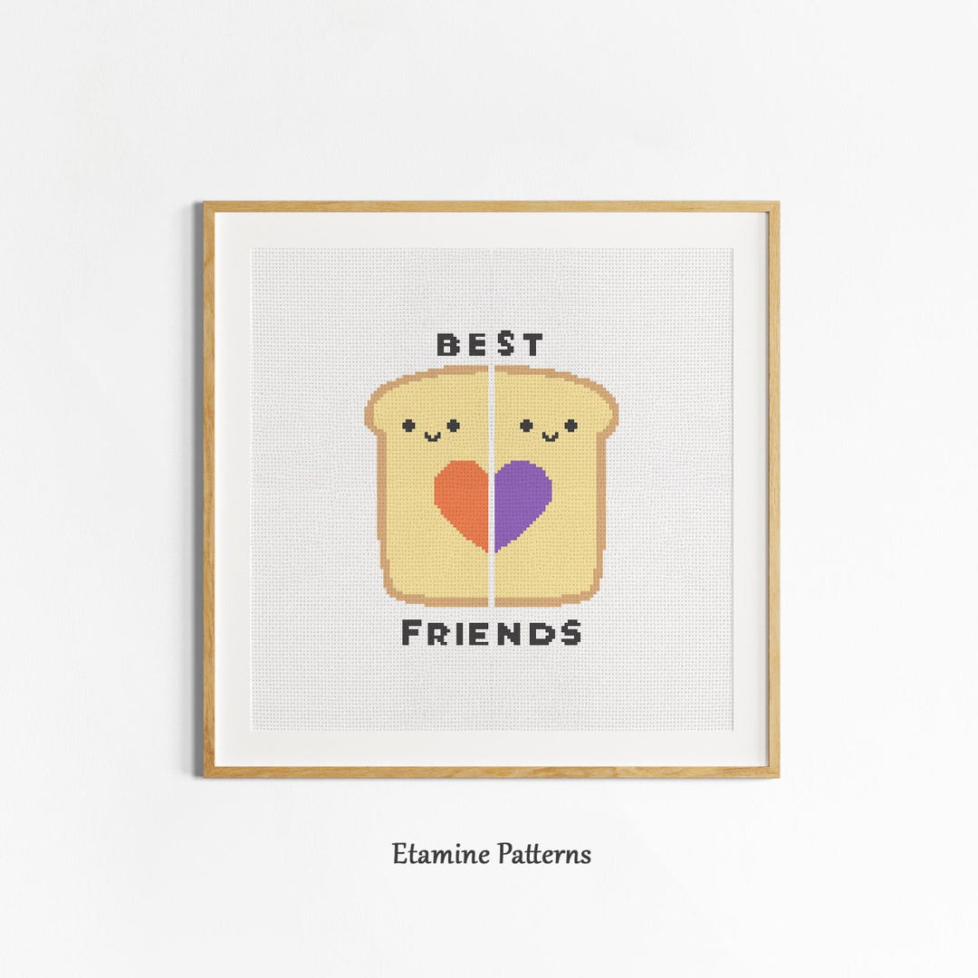 Best Friends Cross Stitch Pattern PDF, Needlepoint Patterns, Friendship ...