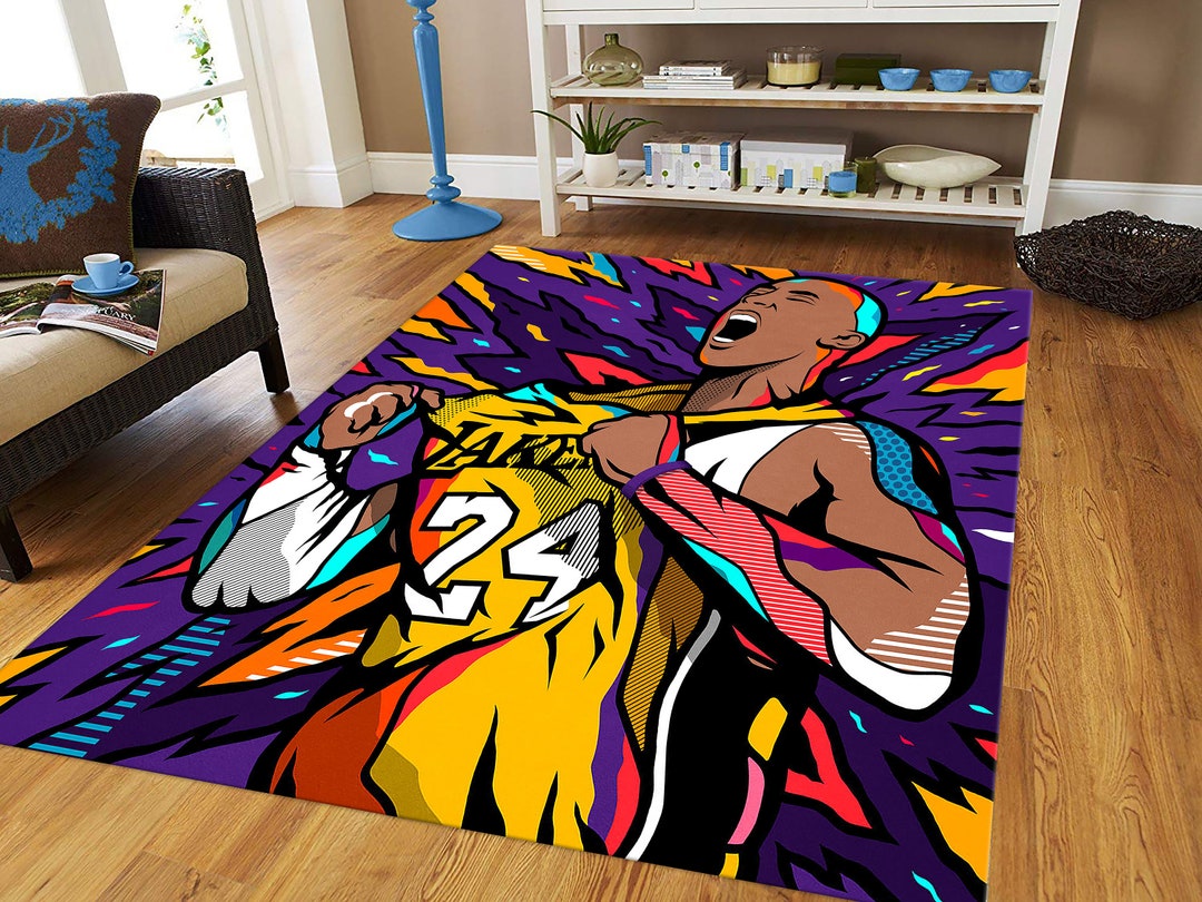 Famous Basketball Player Rug,colorful Rug,modern Art Rug,modern Rug ...