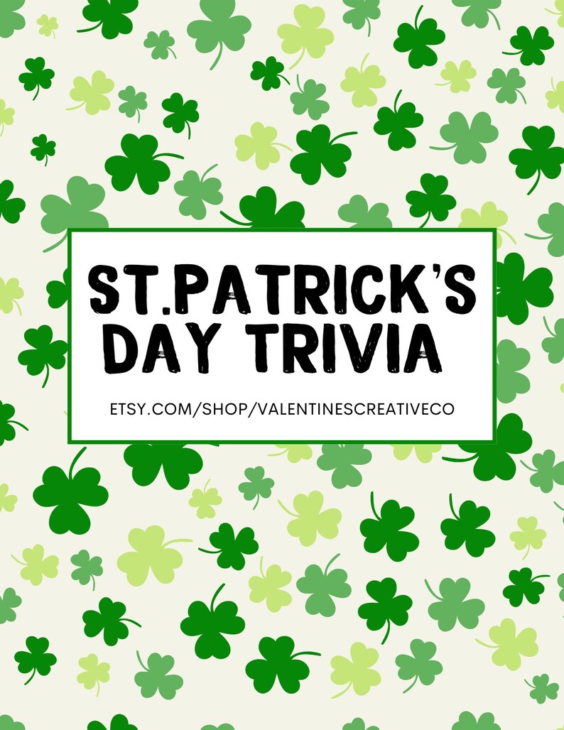 St. Patrick's Day Trivia Questions | Saint Patrick's Day Quiz Game | St ...