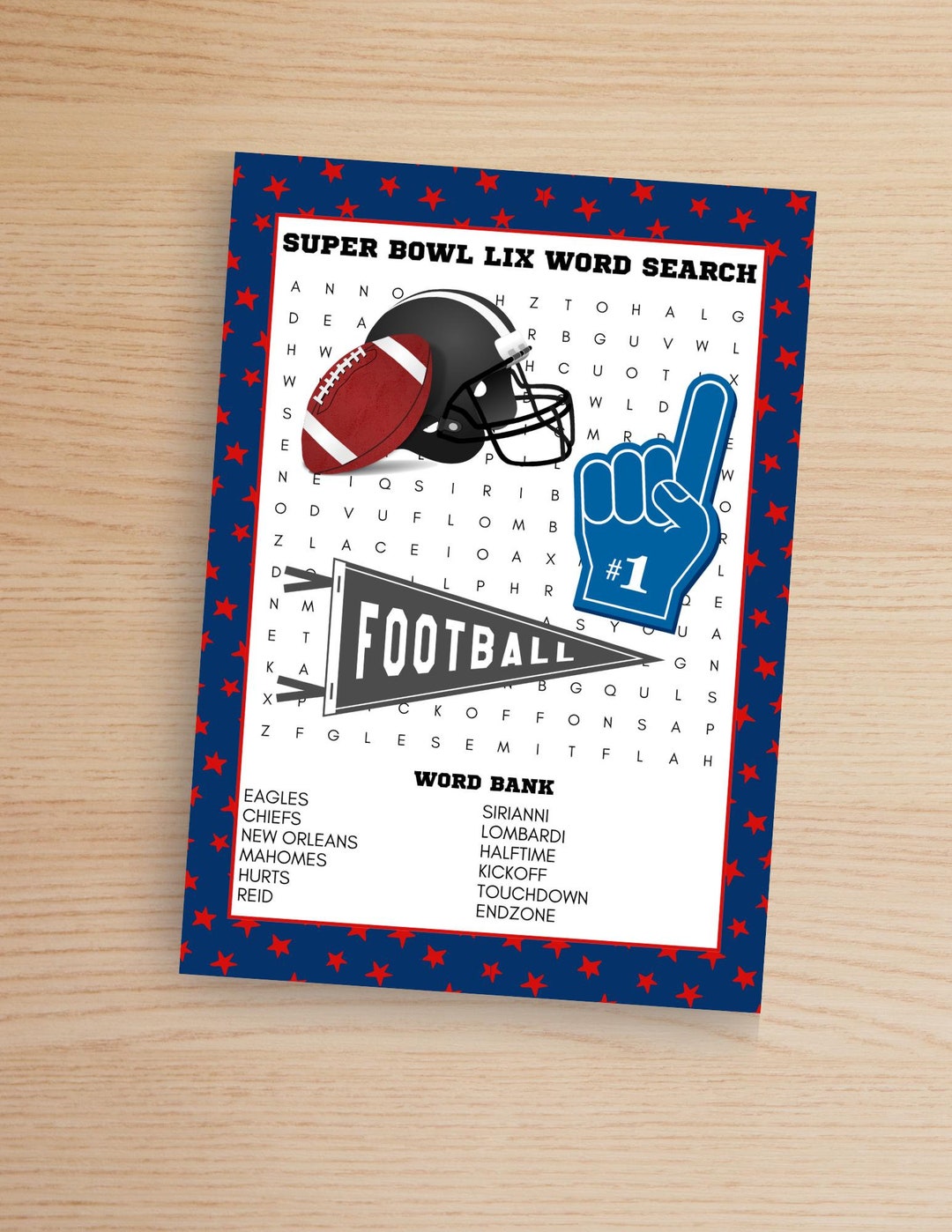 Super Bowl Word Search | Printable Super Bowl Party Word Search | NFL ...