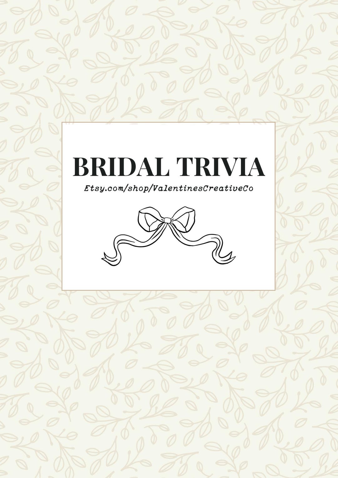 Bridal Trivia | Marriage Trivia Questions | Wedding Trivia Game | Bride ...