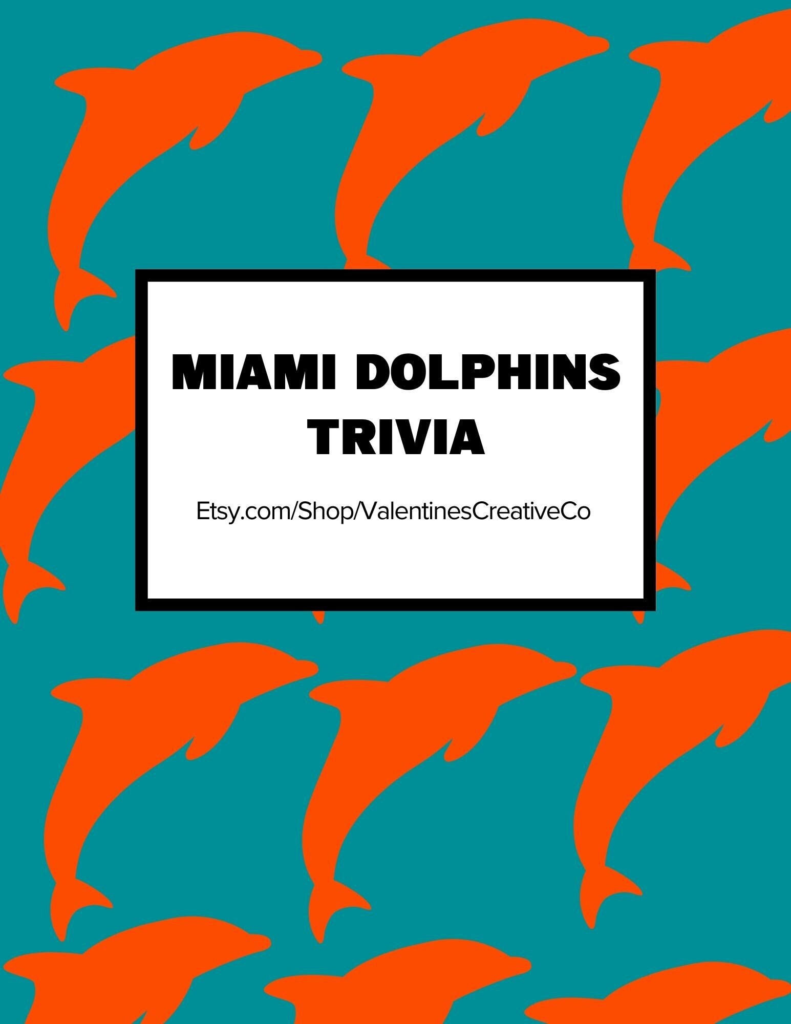 Miami Dolphins Trivia | NFL Trivia Game | Miami Dolphins Football ...