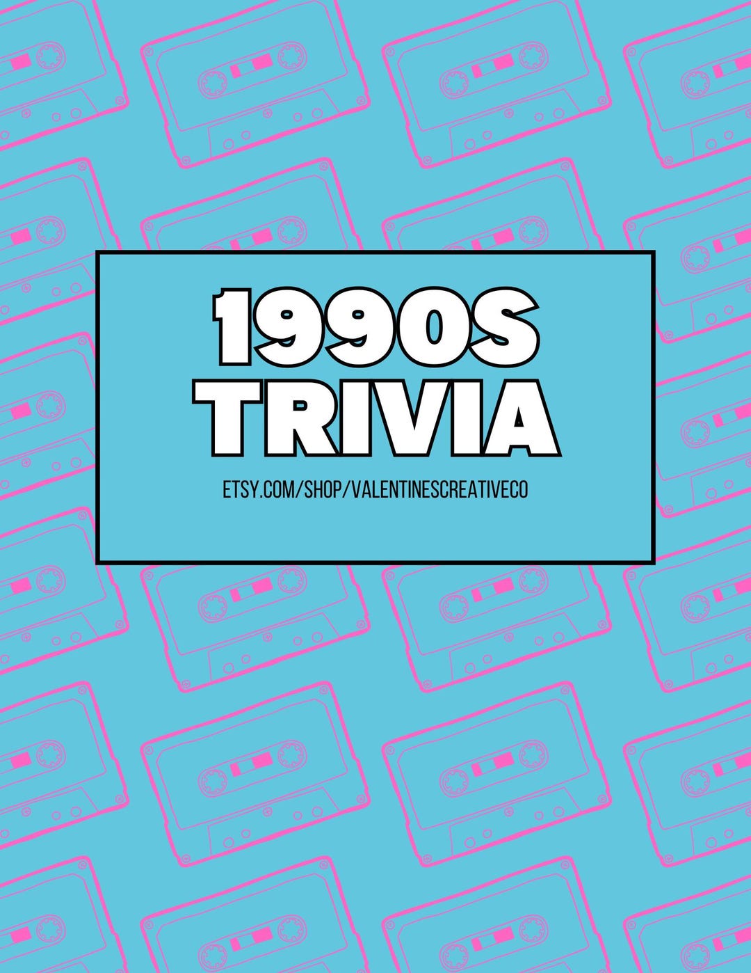 90s Themed Printable Trivia Questions | 1990s Quiz Game | Nineties ...