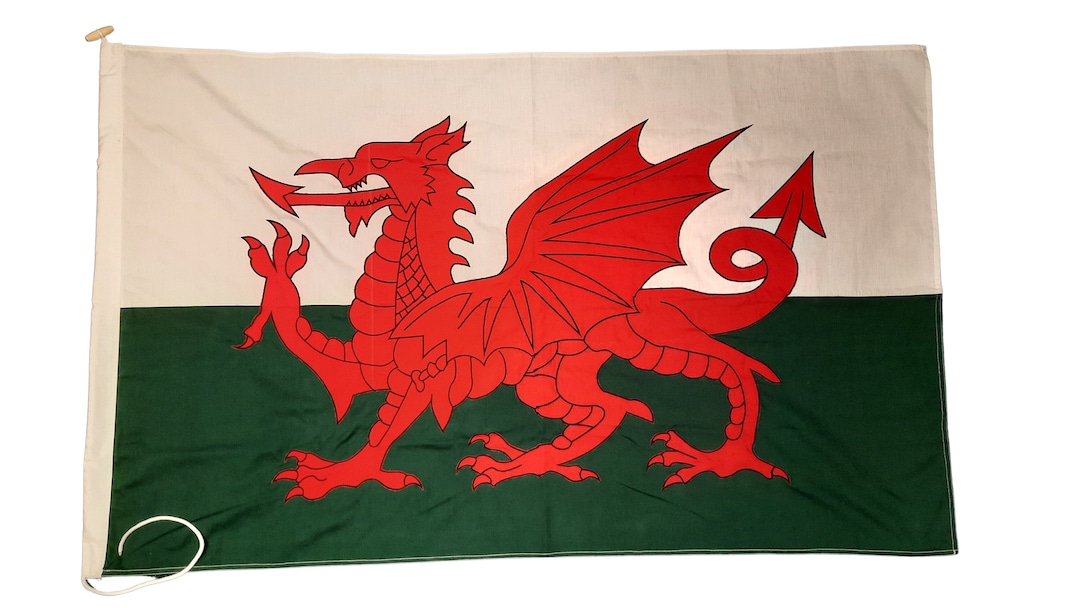Wales Welsh Dragon Fully Sewn Flag 5ft X 3ft - Etsy