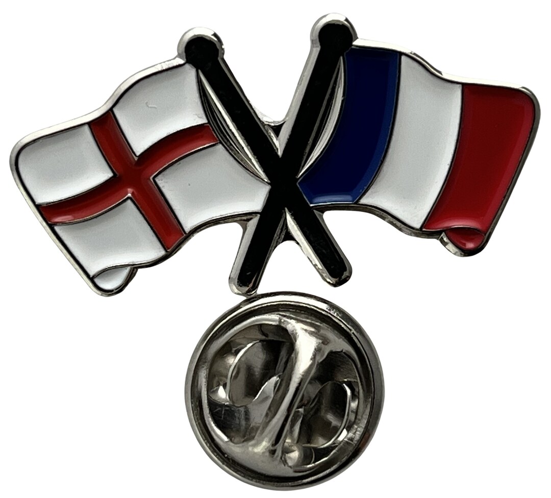England & France Friendship Pin Badge - Etsy UK
