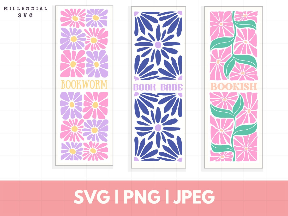 Bookmark Svg, Bookmark Png, Printable Bookmarks , Aesthetic Bookmark ...