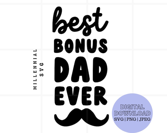 Bonus Dad SVG and PNG - Etsy Canada