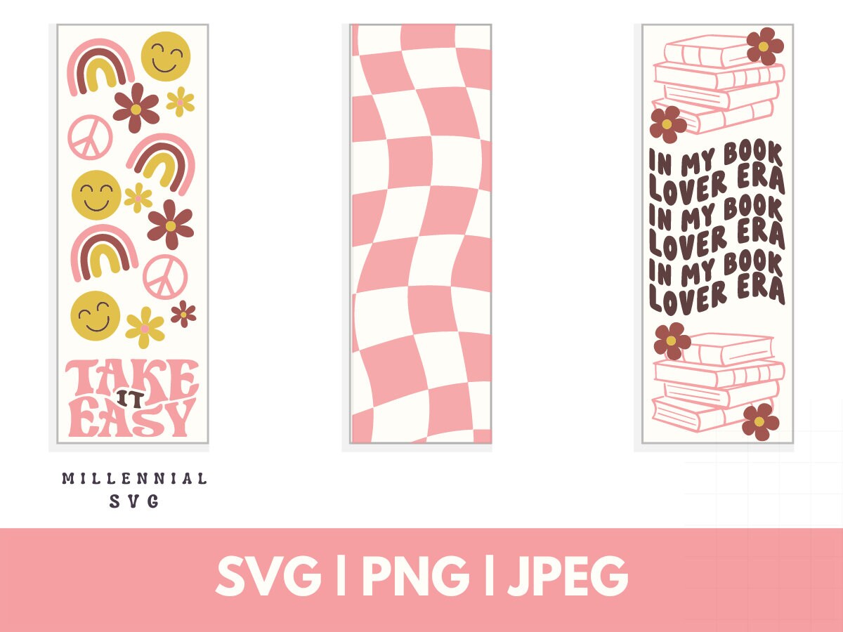 Bookmark Svg, Bookmark Png, Printable Bookmarks , Aesthetic Bookmark ...