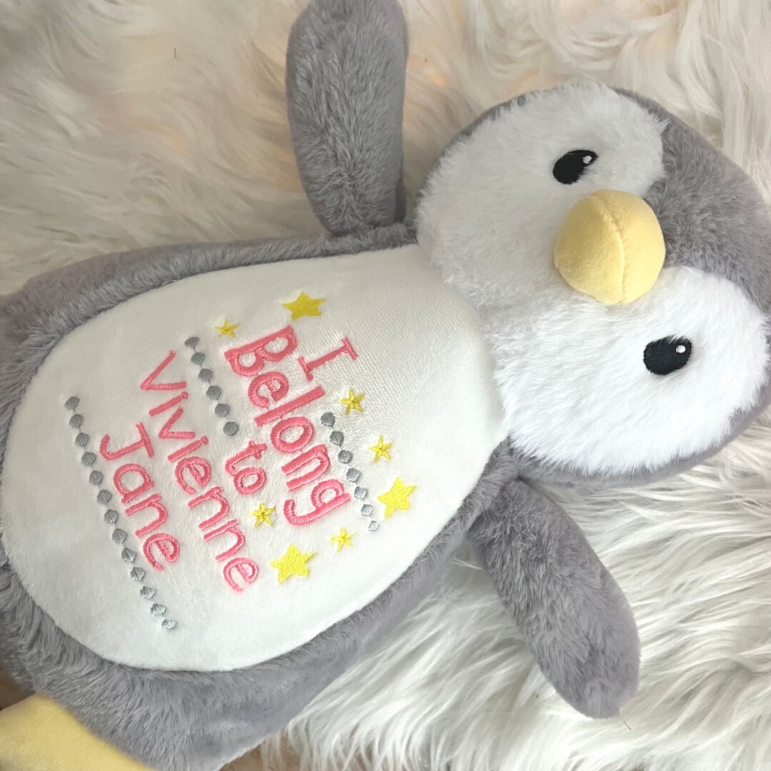 Personalised Teddy Bear Embroidered With Babies Birth Details Makes a ...