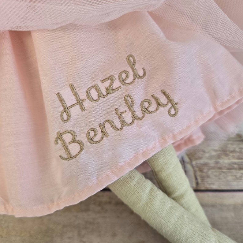 Personalised Doll Soft Doll With Embroidered Name. Perfect for 1st ...