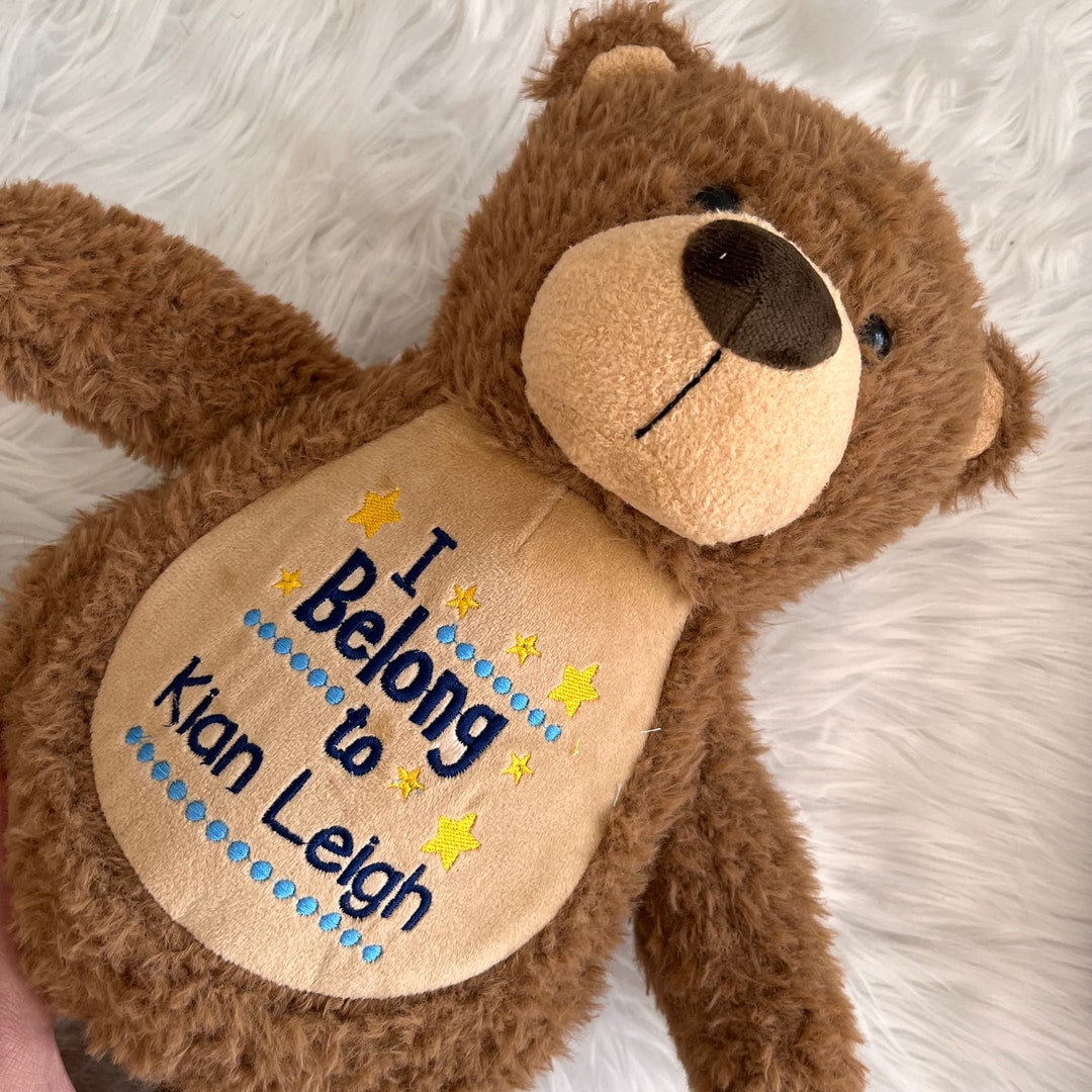 Personalised Teddy Bear Embroidered With Name Makes a Perfect Newborn ...