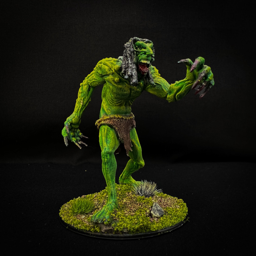 D&D Troll Miniature | 2 Options | *custom Painted* | - Etsy