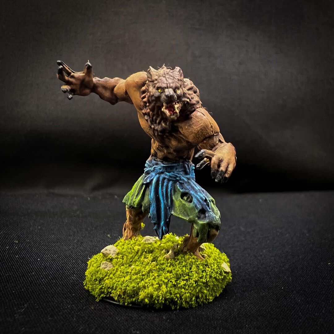 Werewolf Miniature custom Painted - Etsy