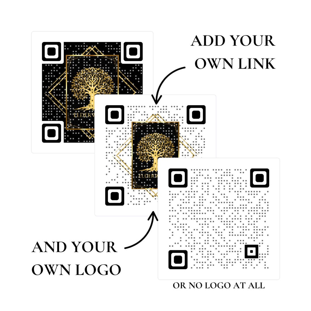 Custom Holographic QR Code Stickers - 1.50" - Etsy
