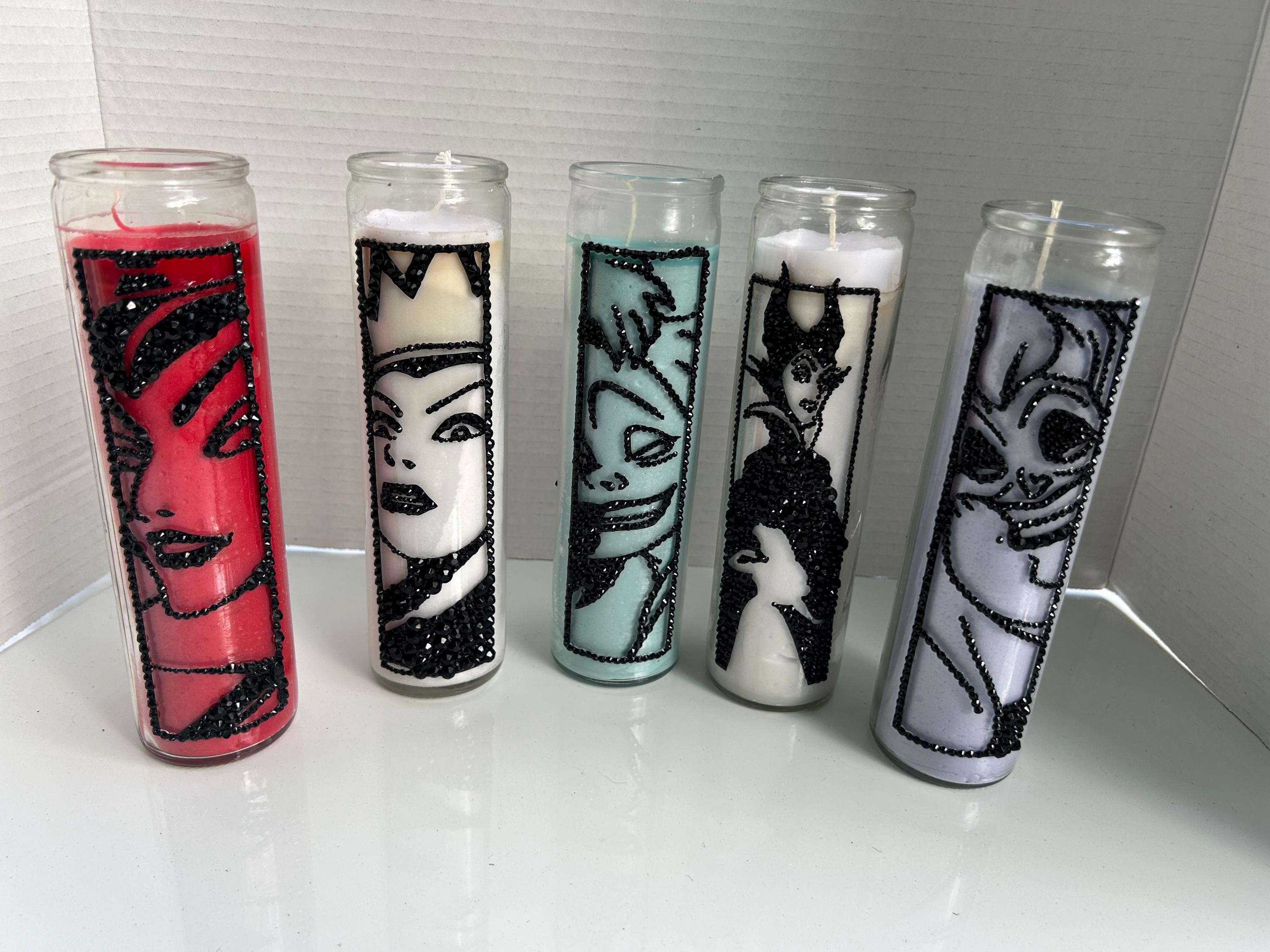 Bad Girls of Disney Blinged Candles - Etsy