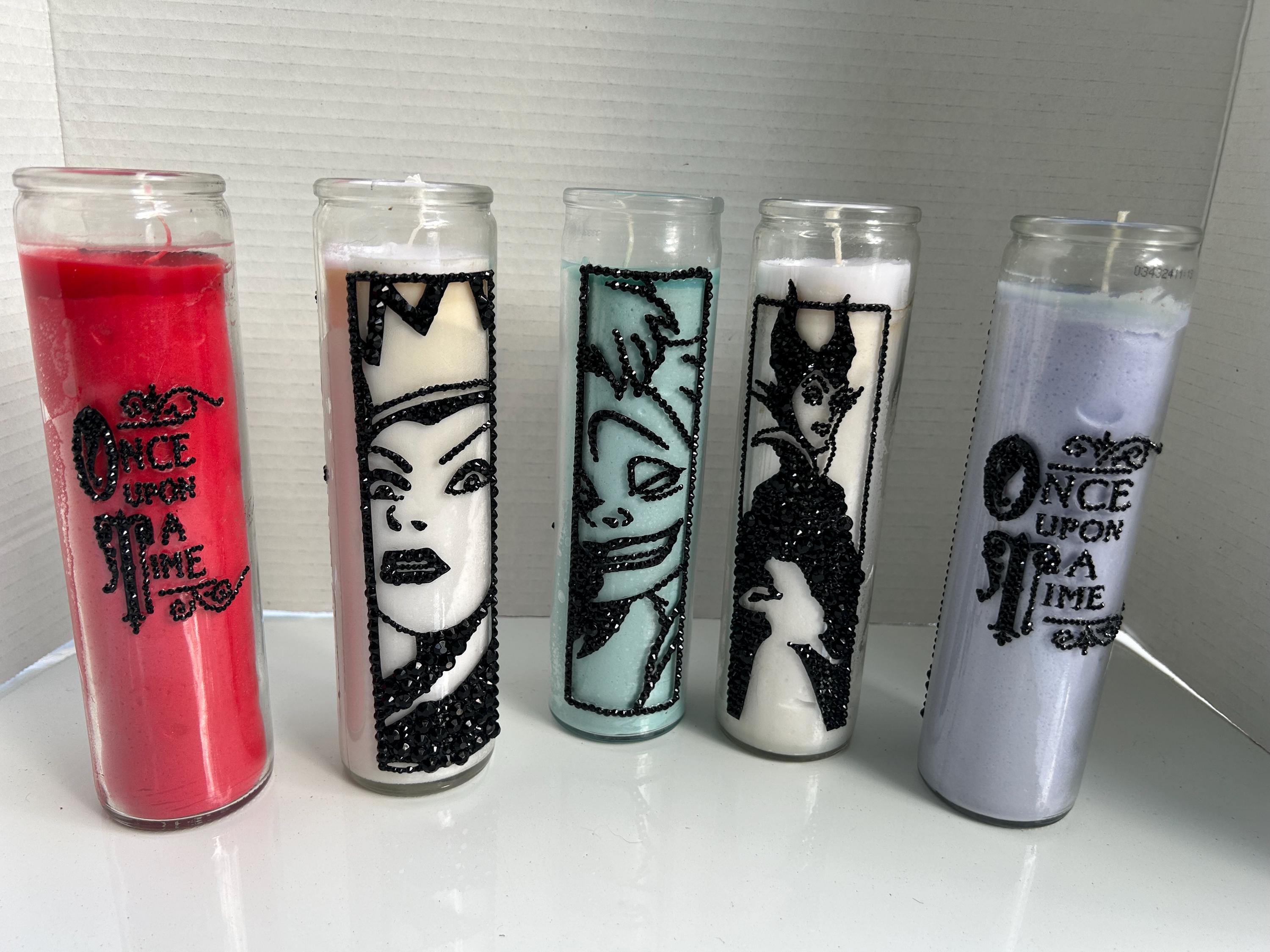 Bad Girls of Disney Blinged Candles - Etsy