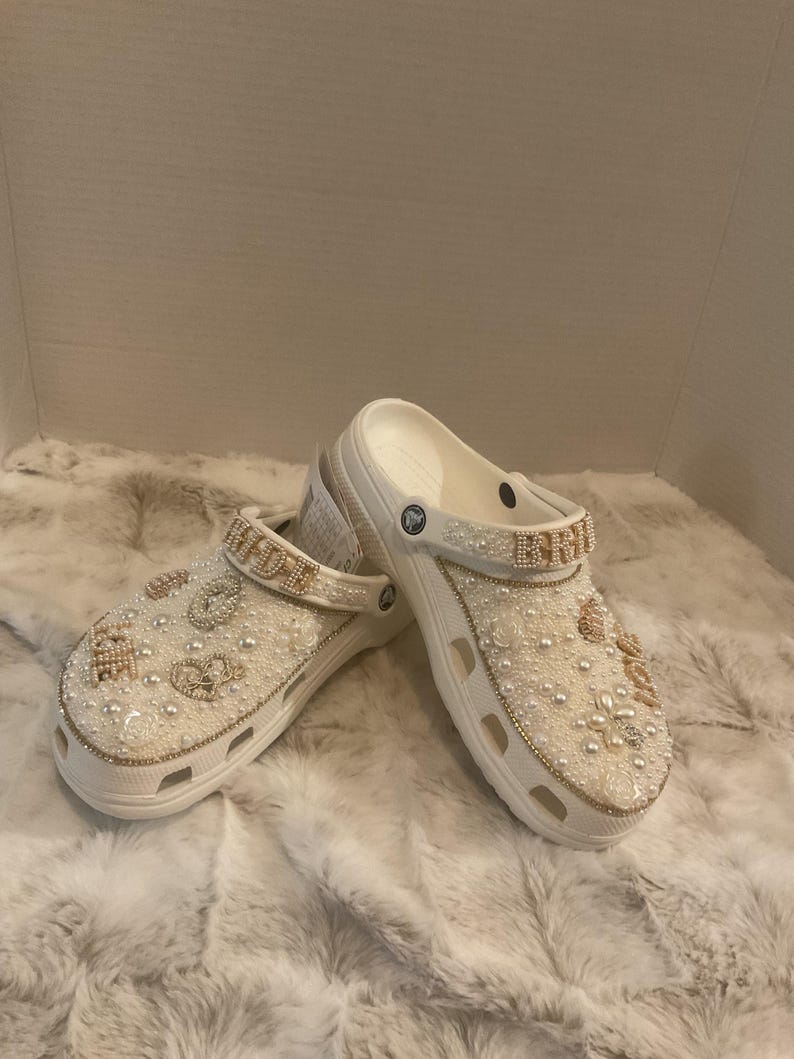 Bride Crocs & Mirror - Etsy
