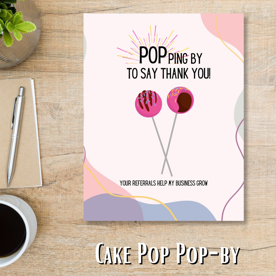Cake Pop Real Estate Agent Pop-by Instant Digital Download Printable ...