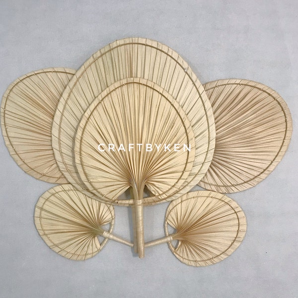 Palm Leaf Hand Fans - Etsy