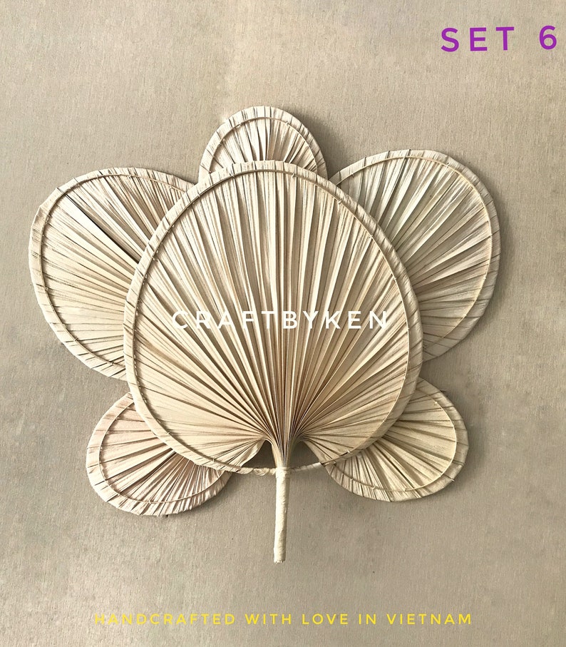 Palm Leaf Hand Fan and Wall Decor Wall Hanging Pendan Fan Boho Woven ...