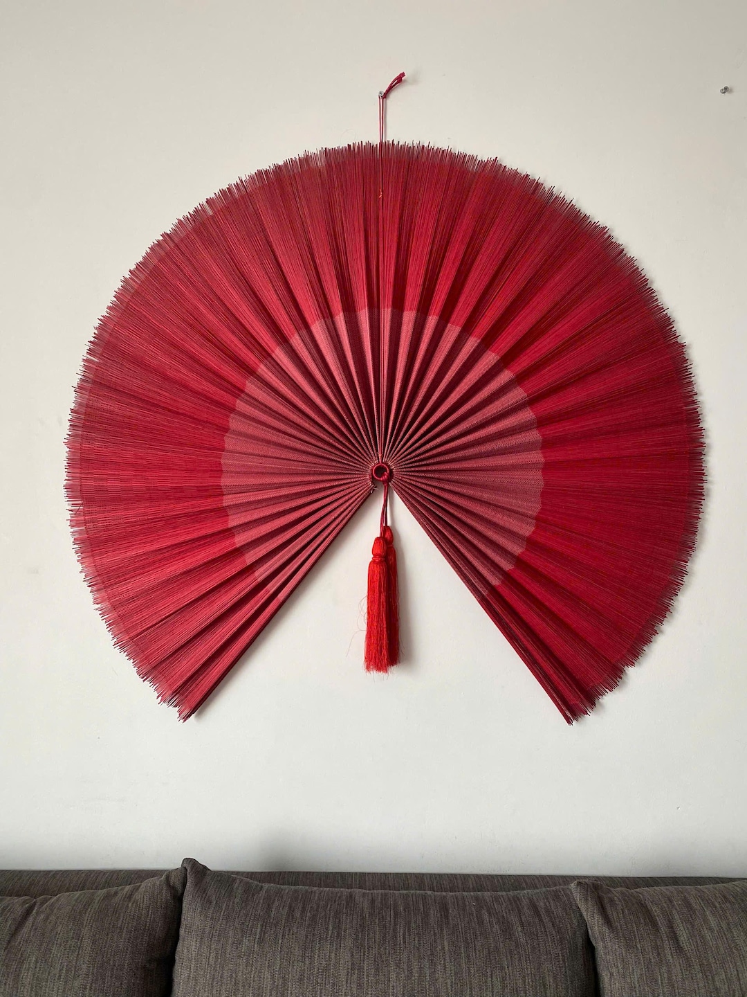 Fan Wall Decor | Fan Headboard |bamboo Headboard Wall Hanging |giant ...