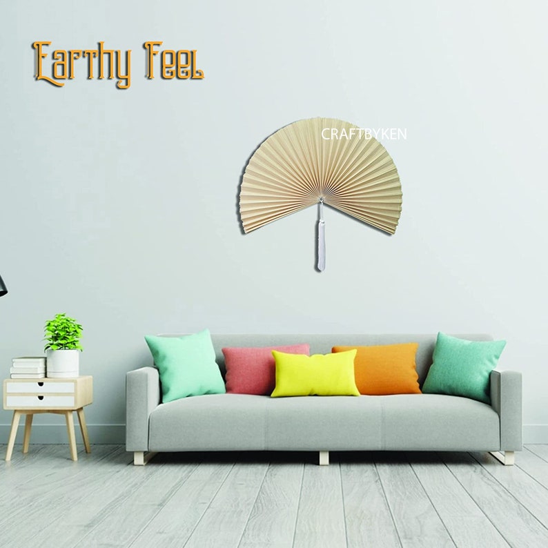 Rustic Fan Wall Decor Fan Headboard Bamboo Headboard - Etsy