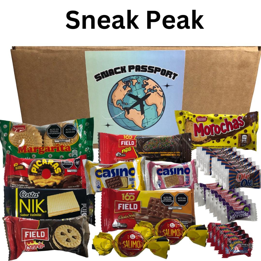 International Snack Box, Latin Candy From Peru, 30 Pieces of Candy ...