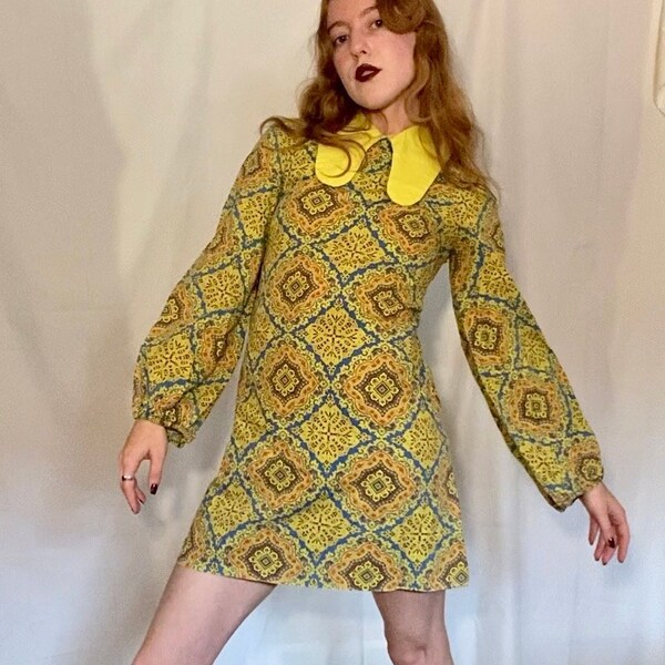 1960s Mini Dress - Etsy