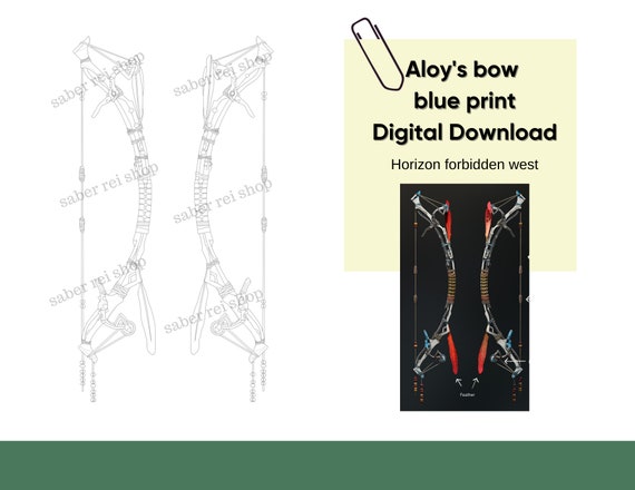Aloy's Bow Digital Blueprint Template From Horizon | Etsy