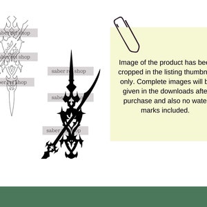 FF16 Bearer Mark Tattoo Pattern FFXVI Clive Digital Template Download ...