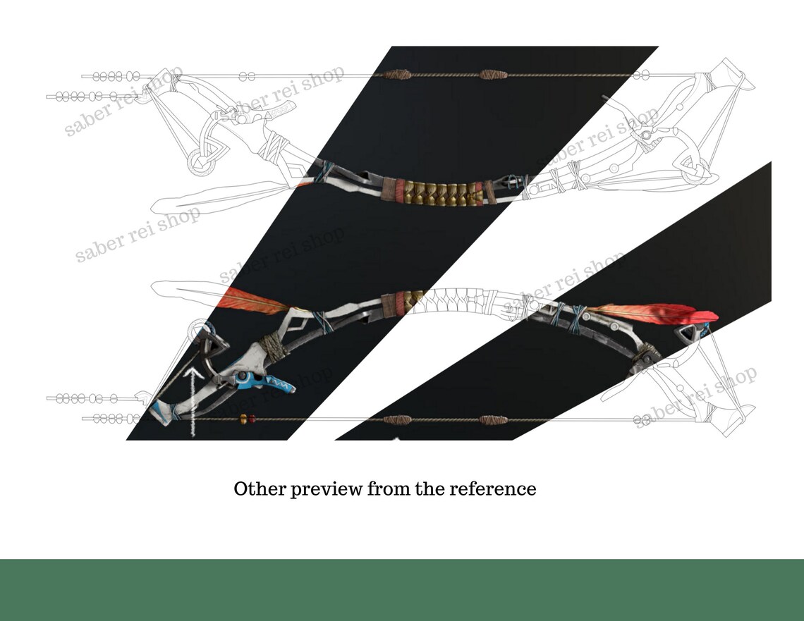 Aloy's Bow Digital Blueprint Template From Horizon | Etsy