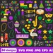Mardi Gras Digital Files, SVG PNG JPG, Clipart, Cut Files, New Orleans ...