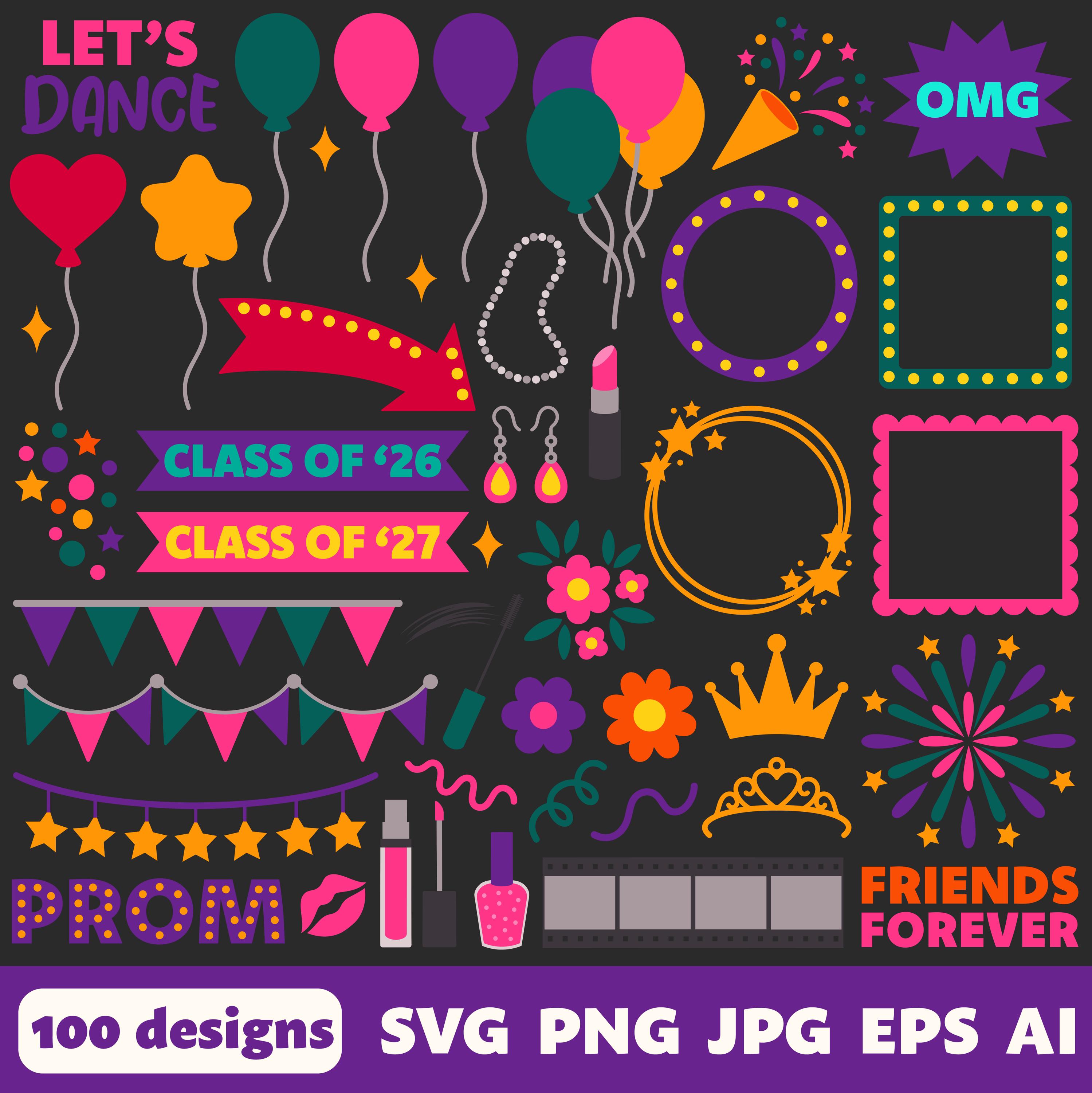 Prom Night Digital Files, SVG PNG JPG, Clipart, Cut Files, Cricut ...