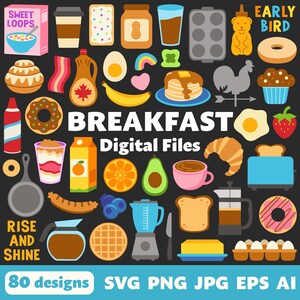 Breakfast Food - Etsy