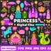 Princess Digital Files, SVG PNG JPG, Clipart, Cut Files, Birthday ...