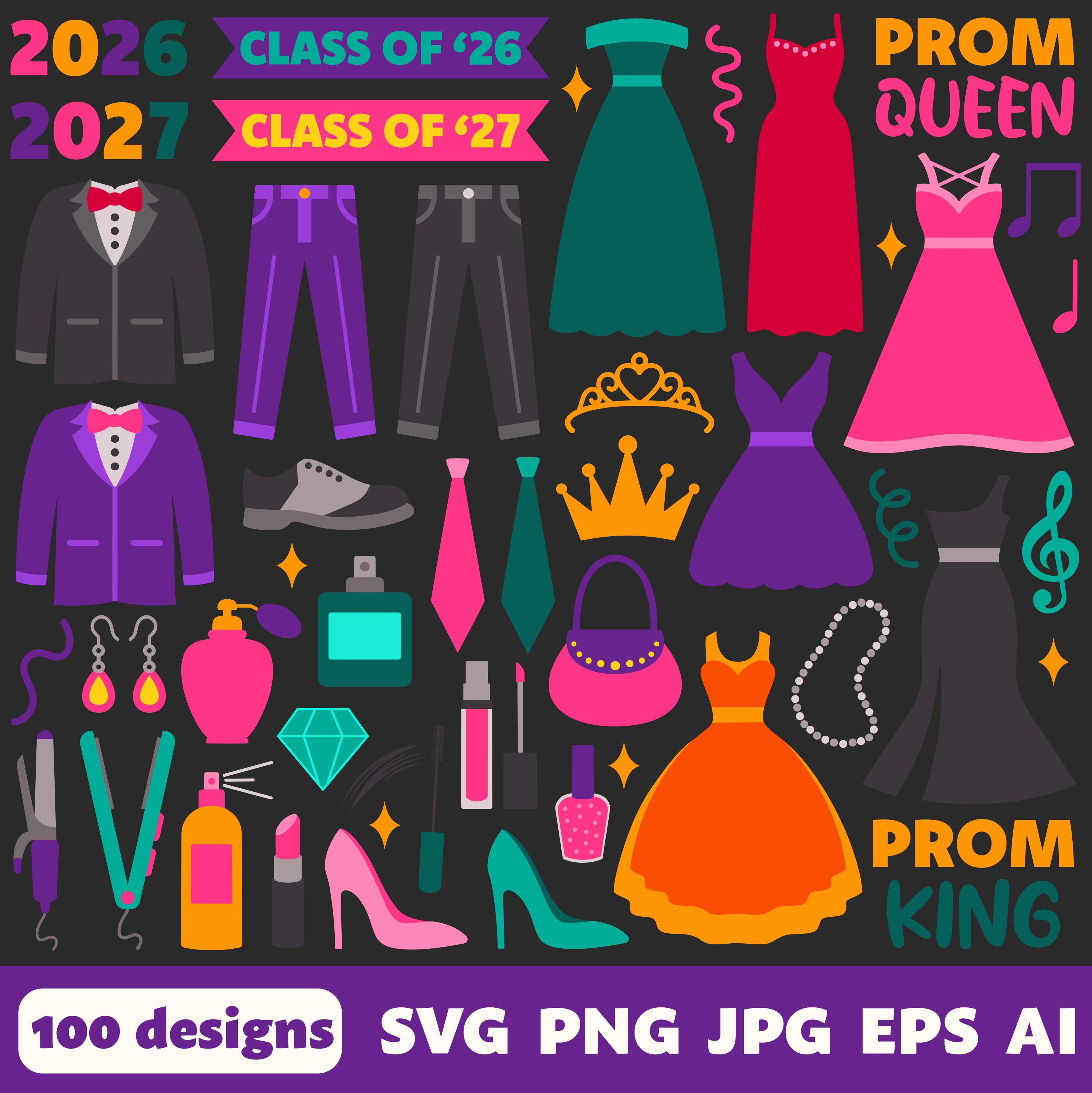 Prom Night Digital Files, SVG PNG JPG, Clipart, Cut Files, Cricut ...