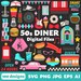 Retro 80s Digital Files, SVG PNG JPG, Clipart, Cut Files, Printable ...