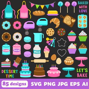 Archivos digitales de panadería, SVG PNG JPG, Imágenes Prediseñadas ...