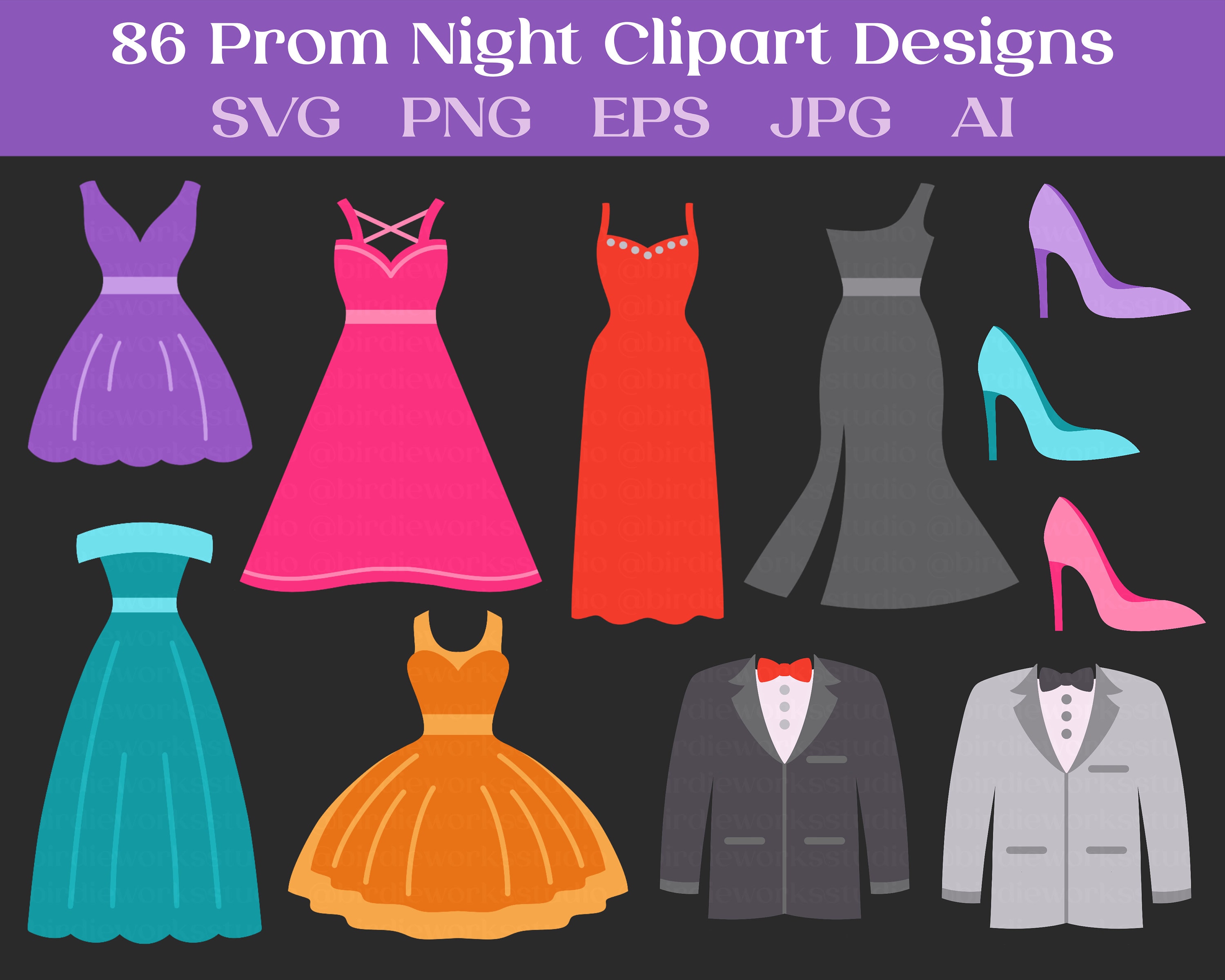 Prom Silhouette Clip Art