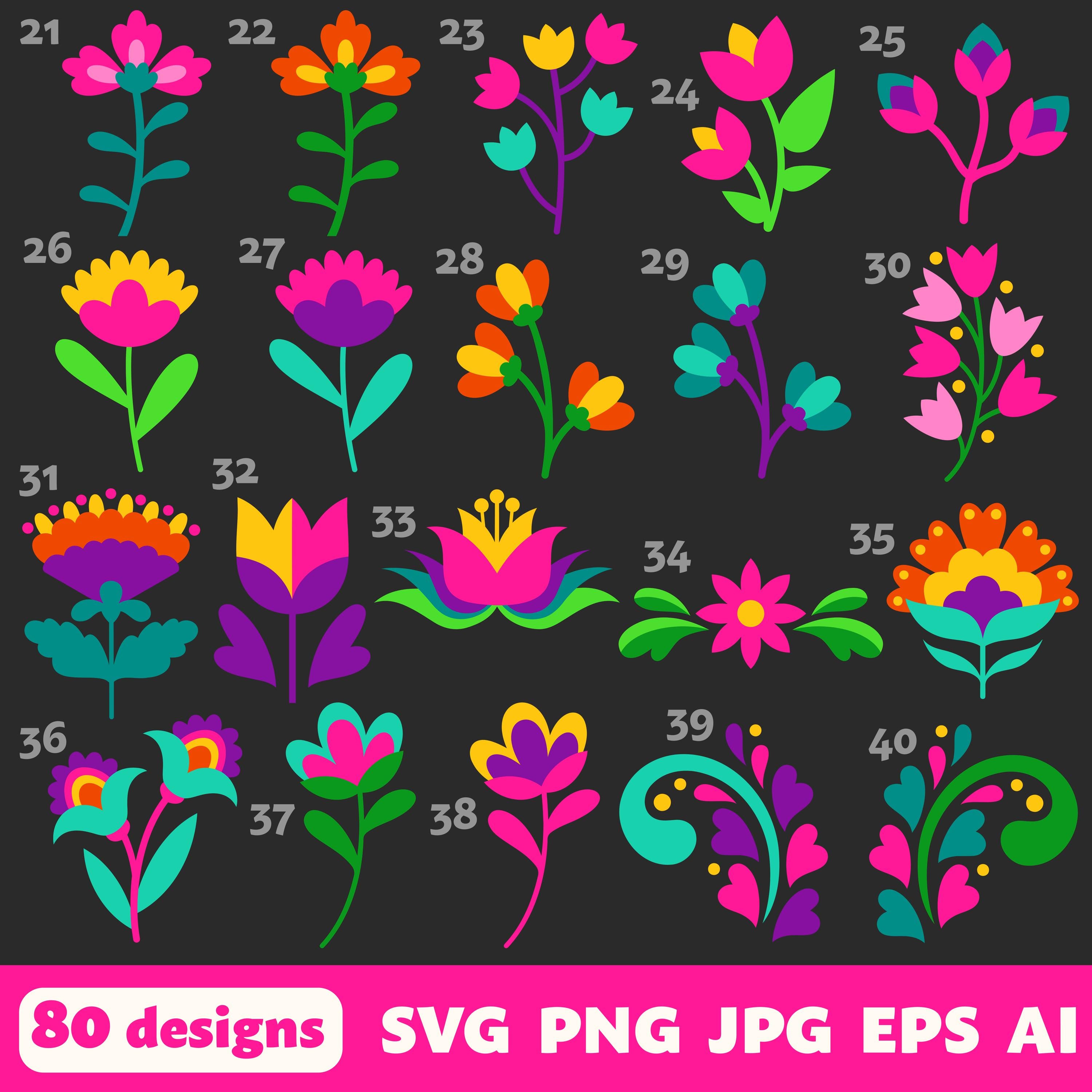 Otomi 2 Digital Files, SVG PNG JPG, Clipart, Cut Files, Cricut ...
