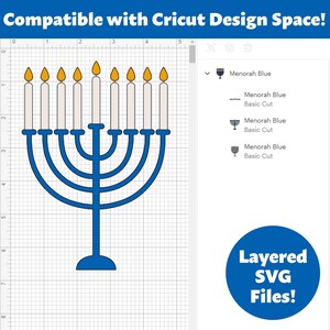 Hanukkah Digital Files, PNG SVG JPG, Clipart, Cut Files, Jewish, Winter ...