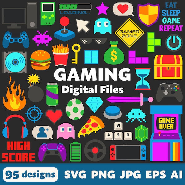 Retro Video Game - Etsy